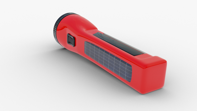 flashlight led solar power 3D Model in Tools 3DExport
