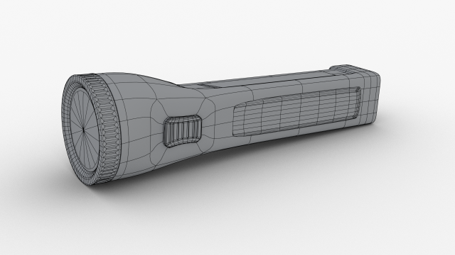 flashlight led solar power 3D Model in Tools 3DExport
