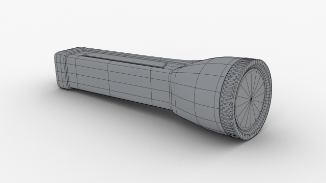 flashlight led solar power 3D Model in Tools 3DExport