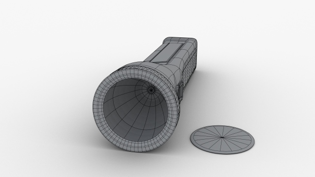 flashlight led solar power 3D Model in Tools 3DExport