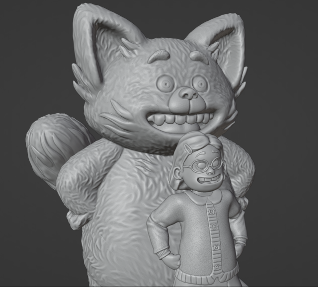 Turning Red 3D Print Model in Child 3DExport