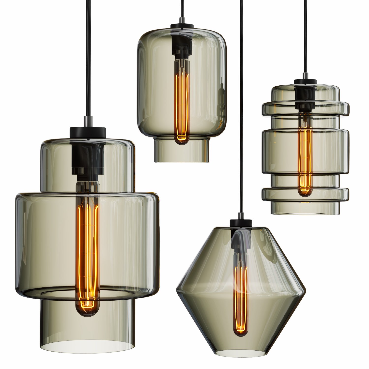 MULTICOLOR GLASS 4 3D Models in 3D Renders 3DExport