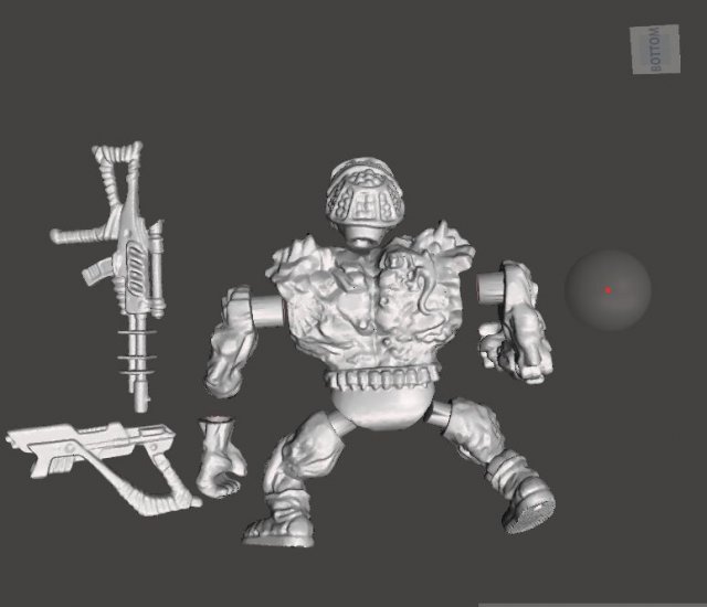 TMNT GENERAL TRAGG 3D Print Model in Scans and Replicas 3DExport