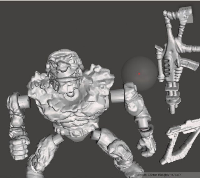 TMNT GENERAL TRAGG 3D Print Model in Scans and Replicas 3DExport