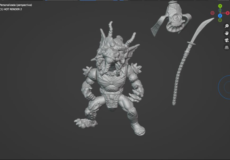TMNT HOTHEAD VINTAGE 3D Print Model in Scans and Replicas 3DExport