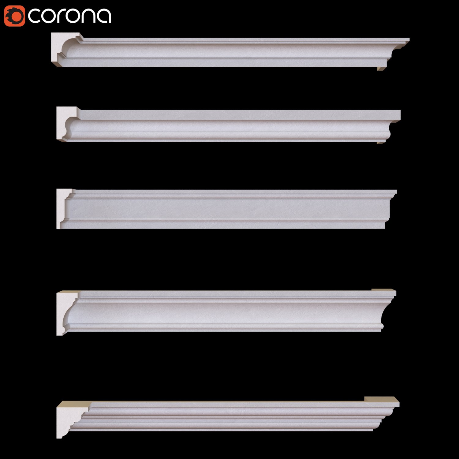 moldings 3D Models in Miscellaneous 3DExport