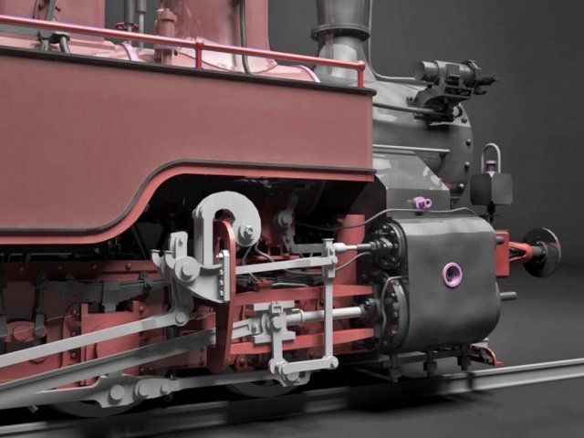 mav class 475 steam engine locomotive tank engine for classic train 3D ...
