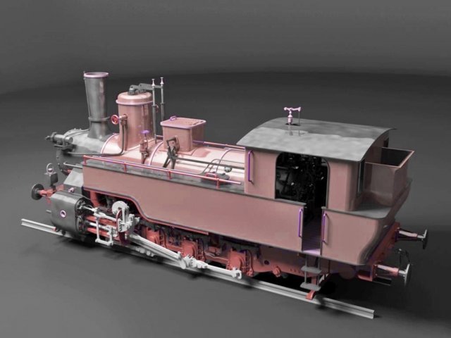 mav class 475 steam engine locomotive tank engine for classic train 3D ...