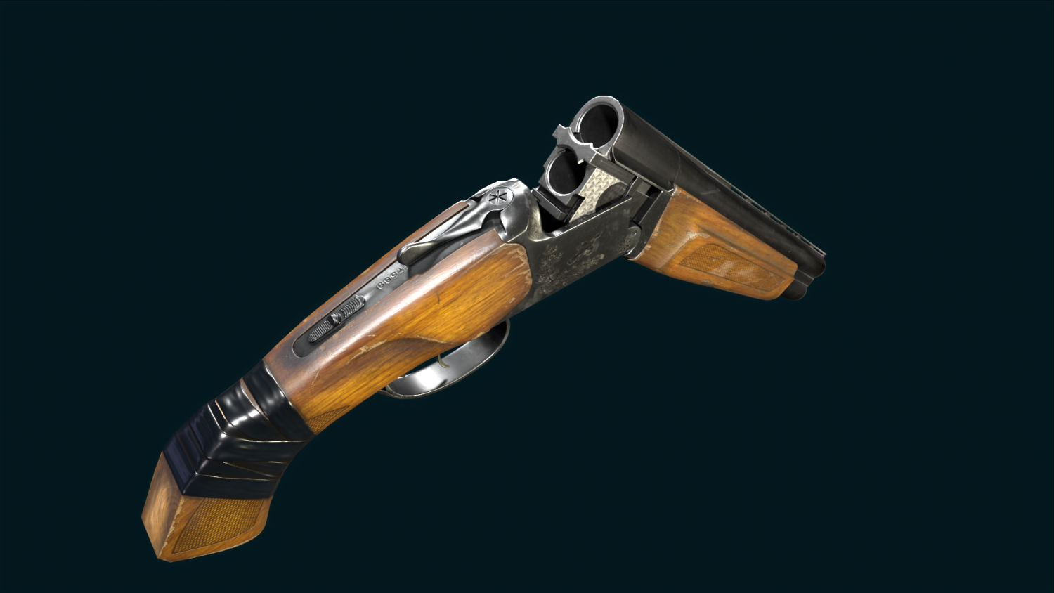 Sawed Off Over Under Shotgun