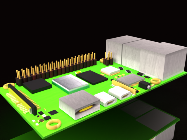 raspery pi 4 3D Model in Computer 3DExport