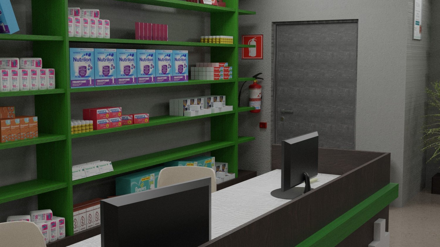 3d model pharmacy 3D Models in Cityscapes 3DExport
