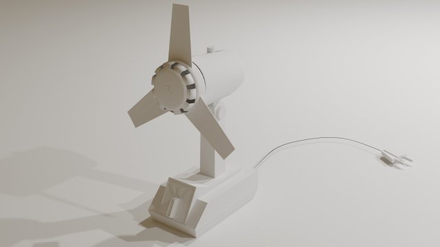 of a soviet fan low-poly 3D Model in Other 3DExport