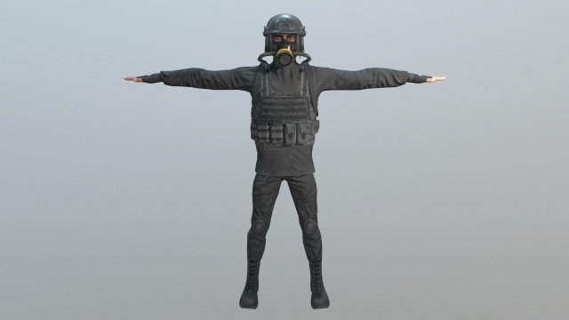special forces army man 3D Model in Man 3DExport