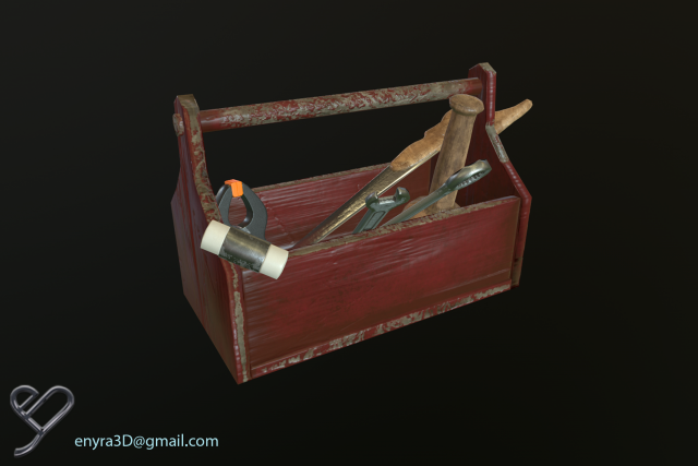 Workshop Tools and Toolboxes Combi Pack - Low Poly - PBR - 3D Model in Tools 3DExport