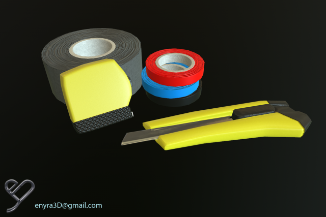 Workshop Tools and Toolboxes Combi Pack - Low Poly - PBR - 3D Model in Tools 3DExport