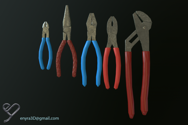 Workshop Tools and Toolboxes Combi Pack - Low Poly - PBR - 3D Model in Tools 3DExport