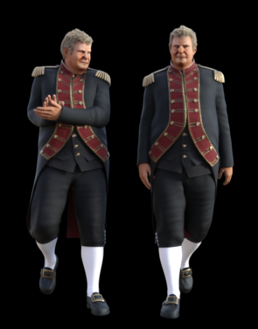 Butler 3D Model in Man 3DExport