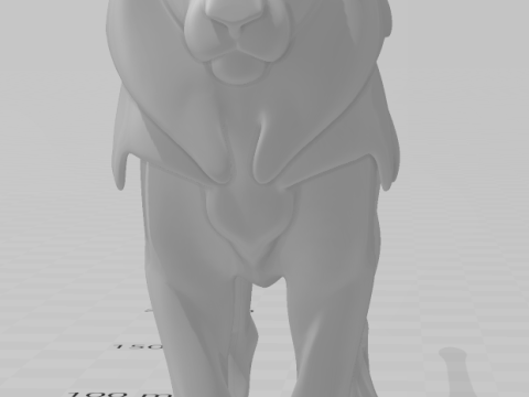 Bonecos estilo 3d mangá anime lyon cat caricato Modelo de Impressão 3D ...