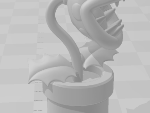 Bonecos estilo 3d manga anime mario world plant estilo super mario ...