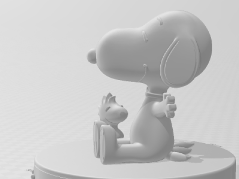 Bonecos estilo 3d manga anime charlie brown snoopy caricato Modelo de ...