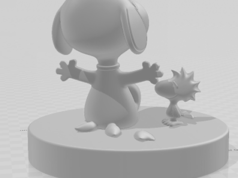 Bonecos estilo 3d manga anime charlie brown snoopy caricato Modelo de ...