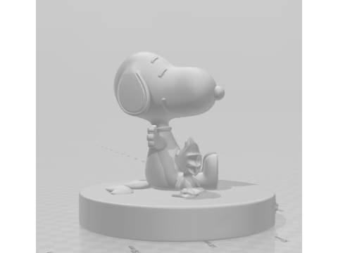 Bonecos estilo 3d manga anime charlie brown snoopy caricato Modelo de ...