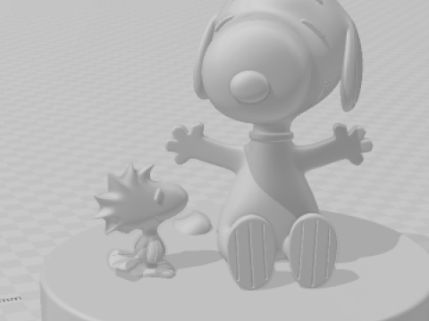 Bonecos estilo 3d manga anime charlie brown snoopy caricato Modelo de ...