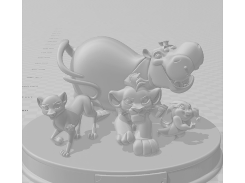 Bonecos estilo 3d mangá anime guard lyon king lyon guarda leao caricato ...