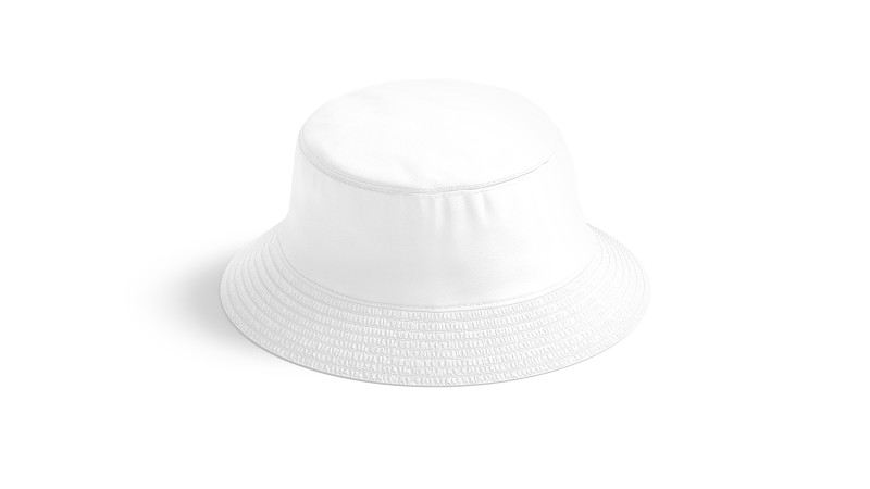 White Bucket Hat - summer head wear panama 3D Model in Other 3DExport