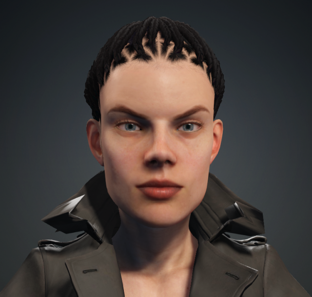 CARTHERINE - Realistic Female Character Low-poly 3D-Modell in Frau 3DExport