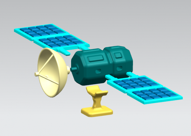 mini-satellite 3D Model in Other 3DExport
