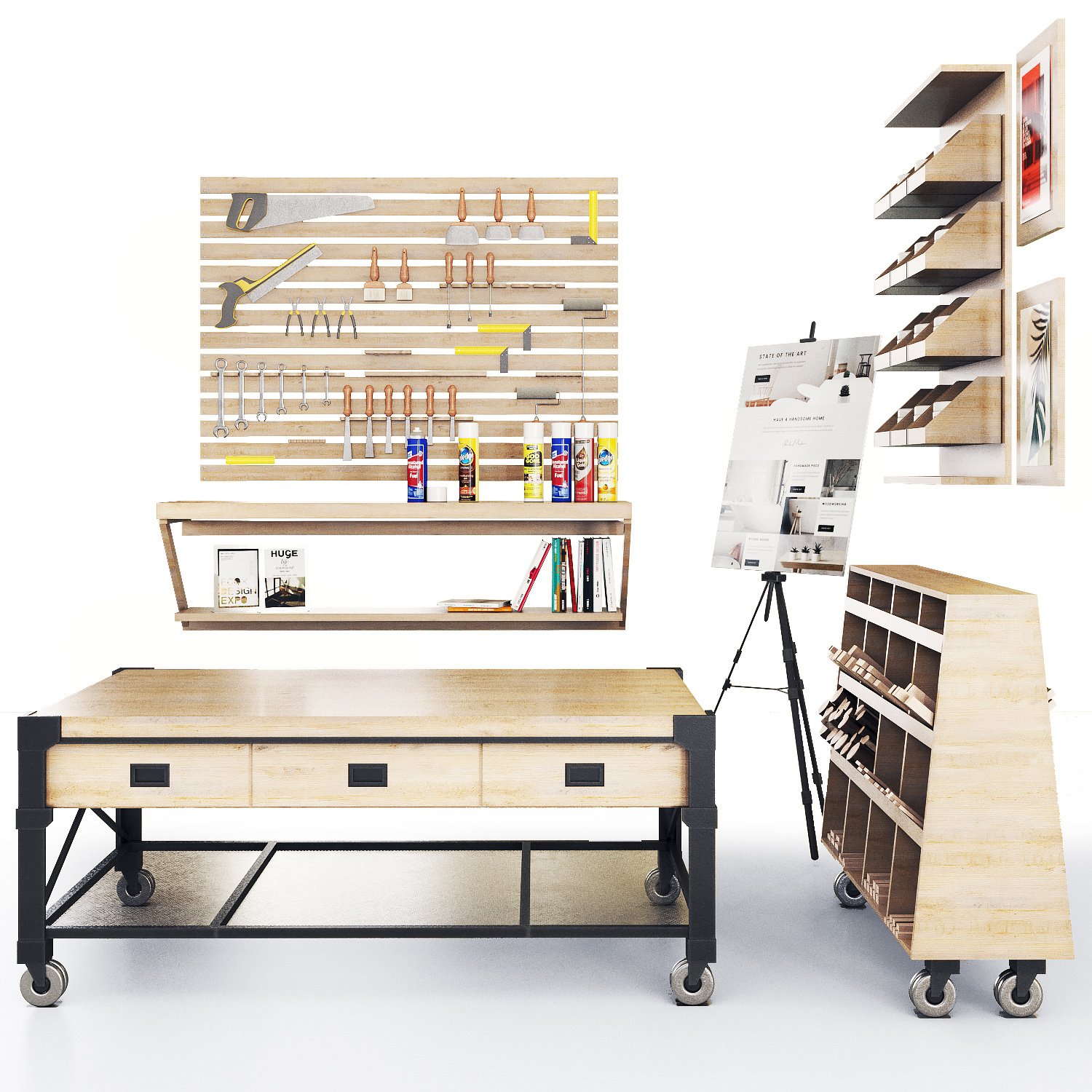 workshop-work tools 3D Models in Tools 3DExport