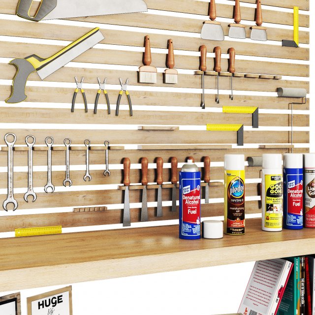 workshop-work tools 3D Model in Tools 3DExport