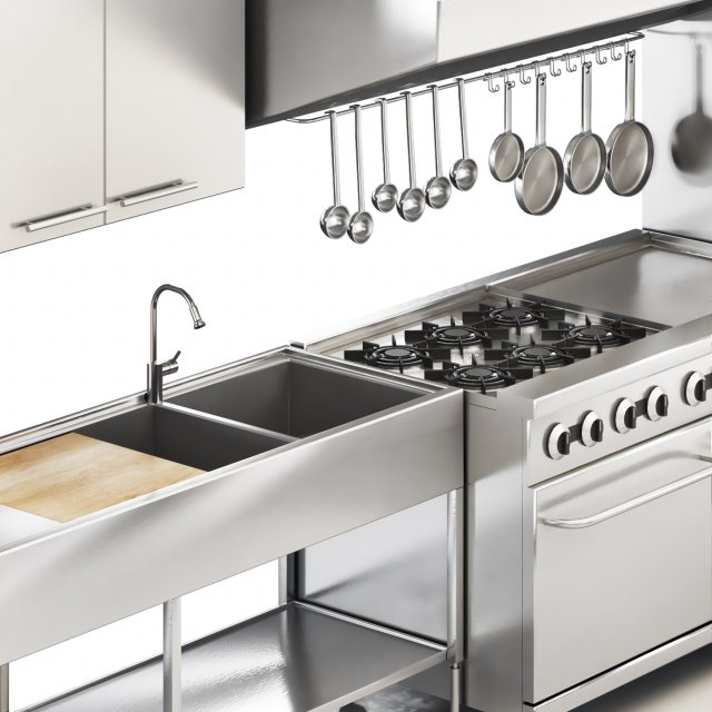 Restaurant Equipment02 commercial kitchen 3D Model in Restaurant 3DExport