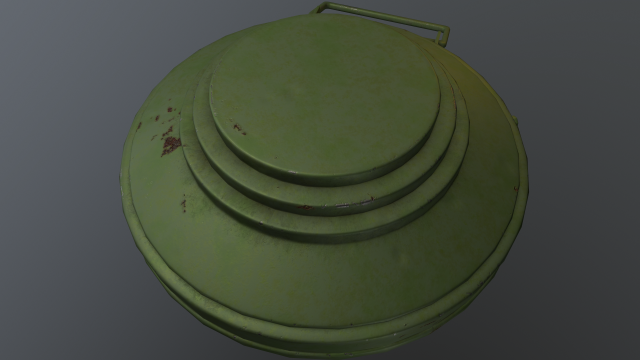 Soviet Land Mine TMM-1 3D Model in Accessories 3DExport