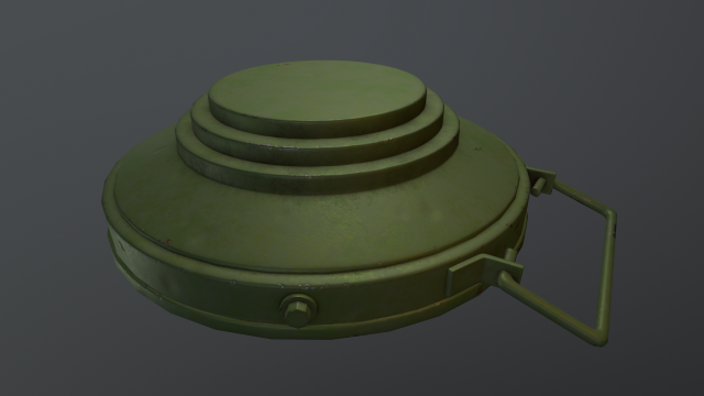 Soviet Land Mine TMM-1 3D Model in Accessories 3DExport