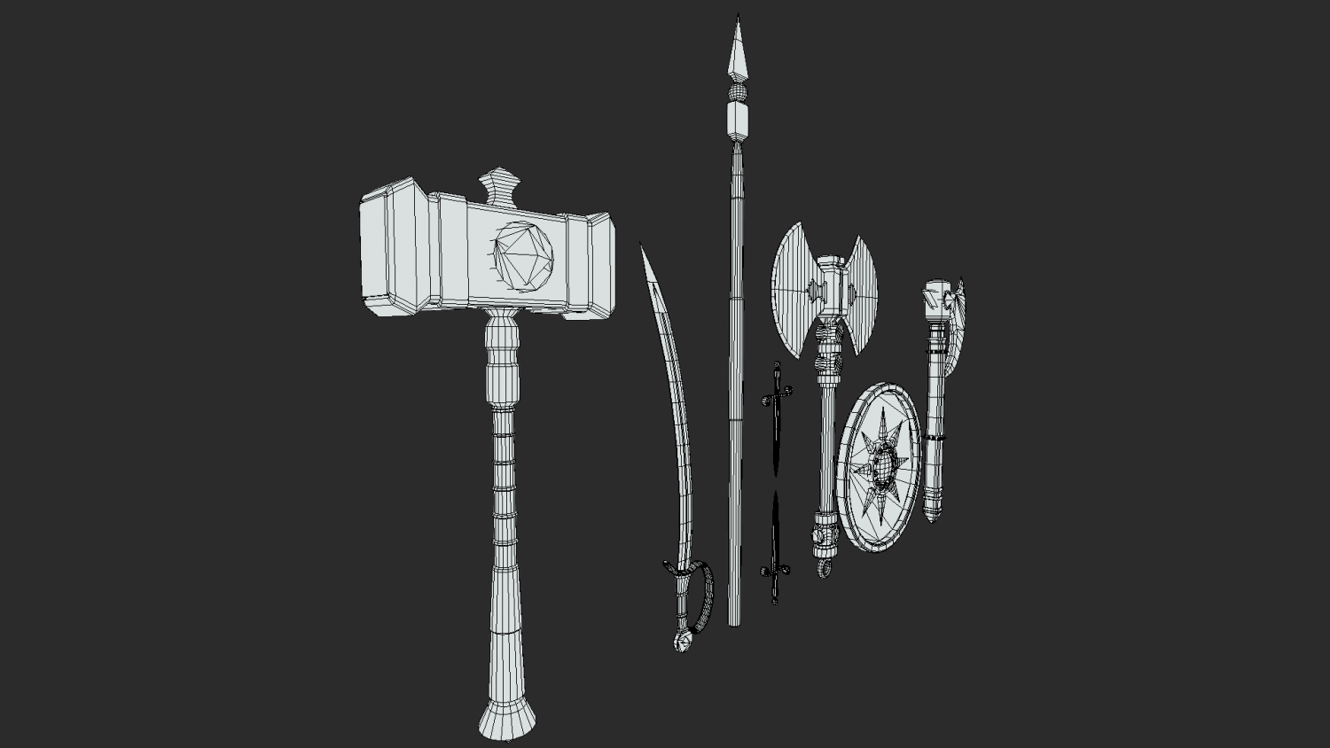 Legend Weapons 3D Models in Combat 3DExport