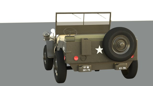 Military Jeep 3D Model in Transport 3DExport
