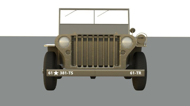 Military Jeep 3D Model in Transport 3DExport
