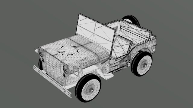 Military Jeep 3D Model in Transport 3DExport