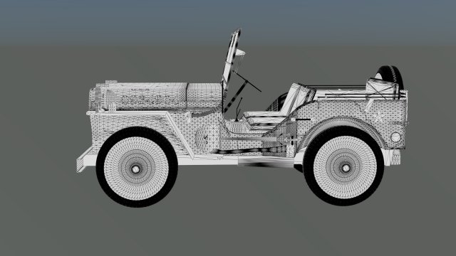 Military Jeep 3D Model in Transport 3DExport
