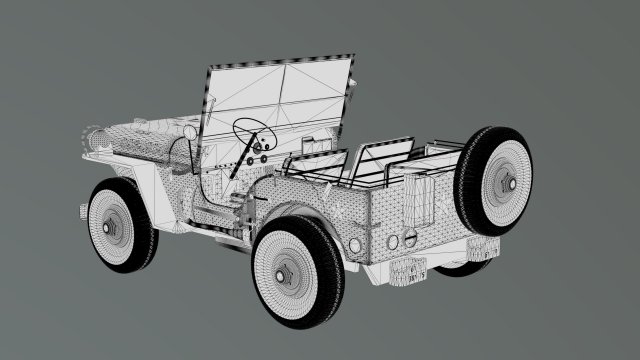 Military Jeep 3D Model in Transport 3DExport