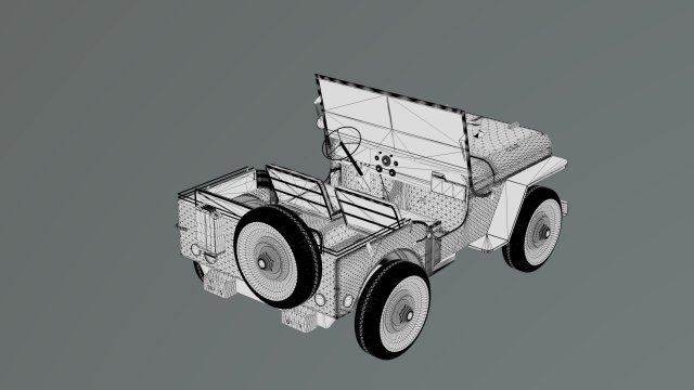 Military Jeep 3D Model in Transport 3DExport
