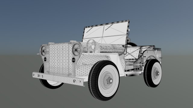 Military Jeep 3D Model in Transport 3DExport