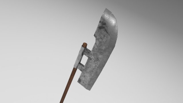 medieval halberd 1 3D Model in Melee 3DExport