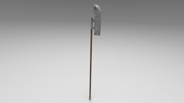 medieval halberd 1 3D Model in Melee 3DExport