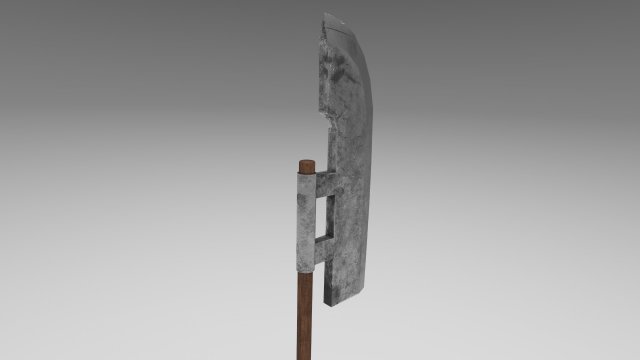 medieval halberd 1 3D Model in Melee 3DExport