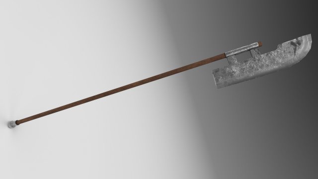 medieval halberd 1 3D Model in Melee 3DExport