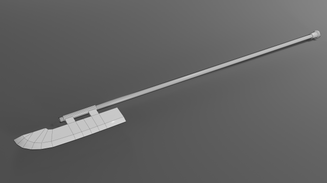 medieval halberd 1 3D Model in Melee 3DExport