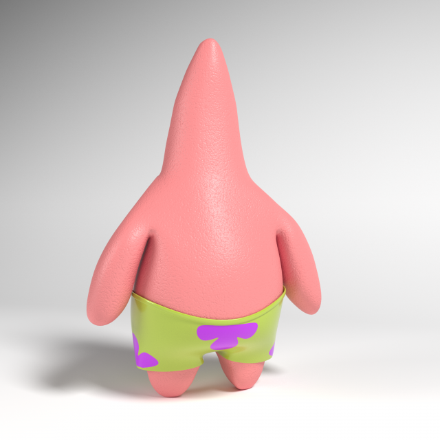 patrick star 3D Model in Cartoon 3DExport